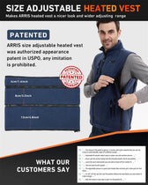 ARRIS Fleece Heated Vest for Men with Battery Pack Included Army Green