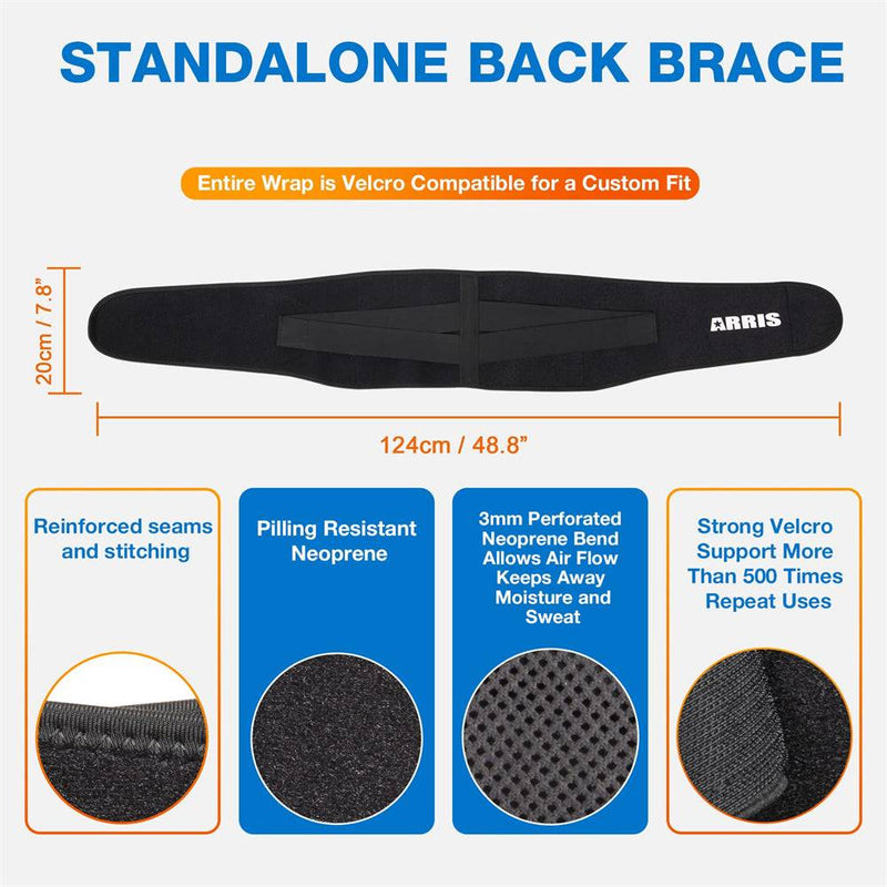 Ice Pack for Lower Back Pain Relief - Hot Cold Back Brace - for Lumbar